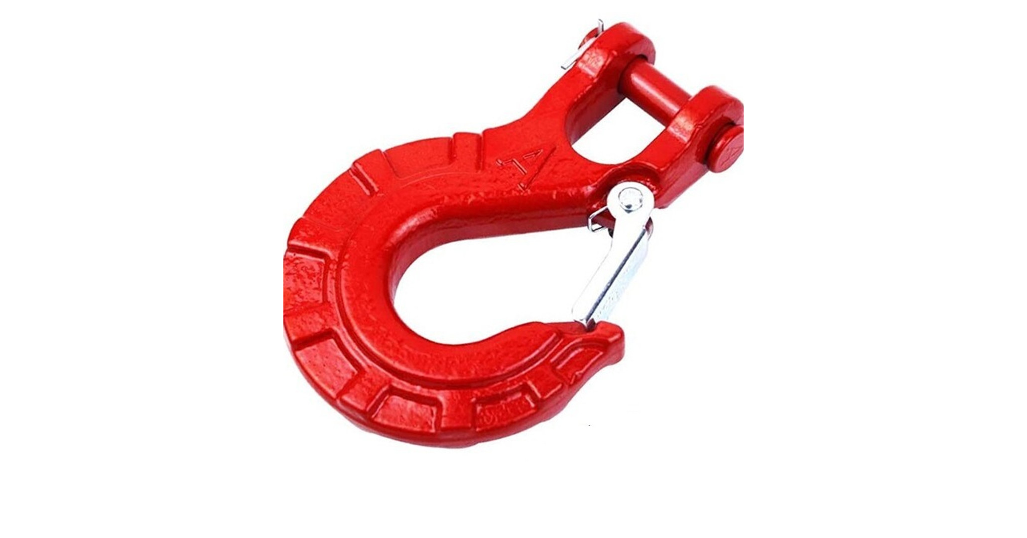 Csörlő horog piros - Fordító csigák, seklik, kampók