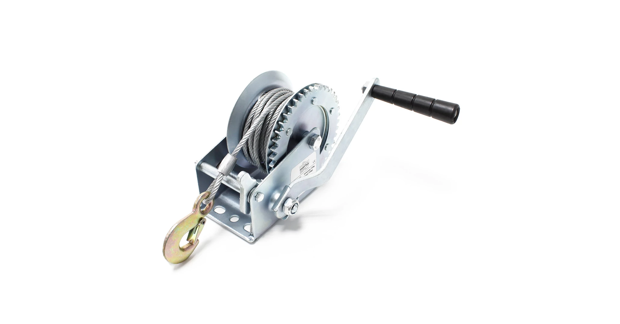 Wiltec 350, kézi csörlő, max. 350 kg, 10m drótkötéllel - Kézi csörlők
