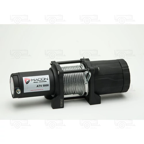 Macon ATV 5000 elektromos csörlő, 13m drótkötéllel - Elektromos csörlők